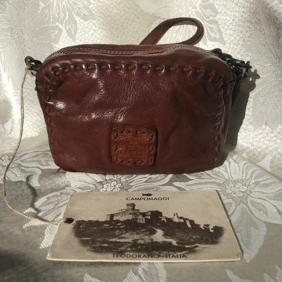 Campomaggi | Bags | Campomaggi Bauletto Mini Leather Purse Crossbody ...
